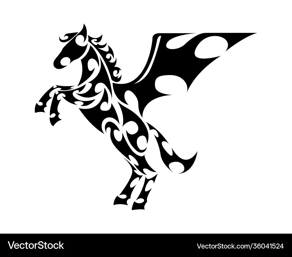 Horse line art Royalty Free Vector Image - VectorStock