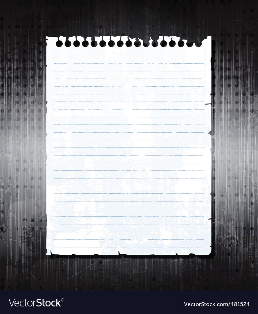 Note paper Royalty Free Vector Image - VectorStock