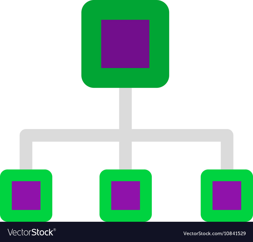 Computer network icon Royalty Free Vector Image