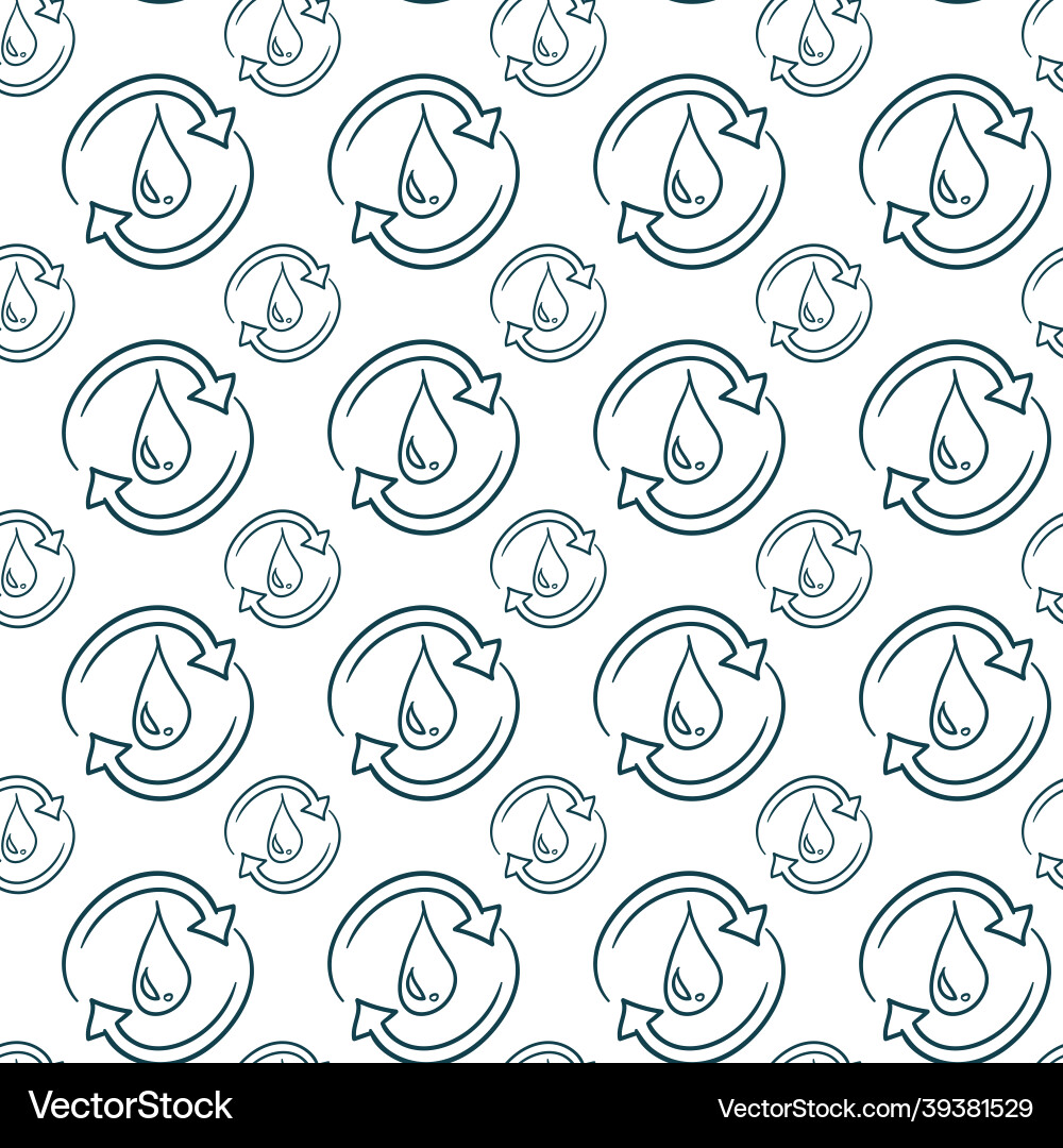 Eco natural siple seamless pattern Royalty Free Vector Image
