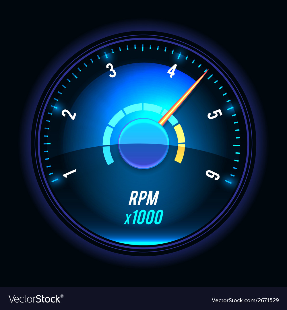 Tachometer Royalty Free Vector Image - VectorStock