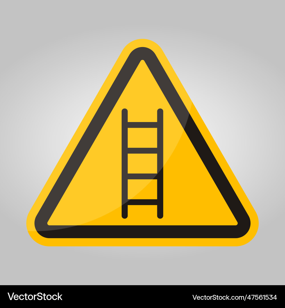 Do not use ladders symbol Royalty Free Vector Image