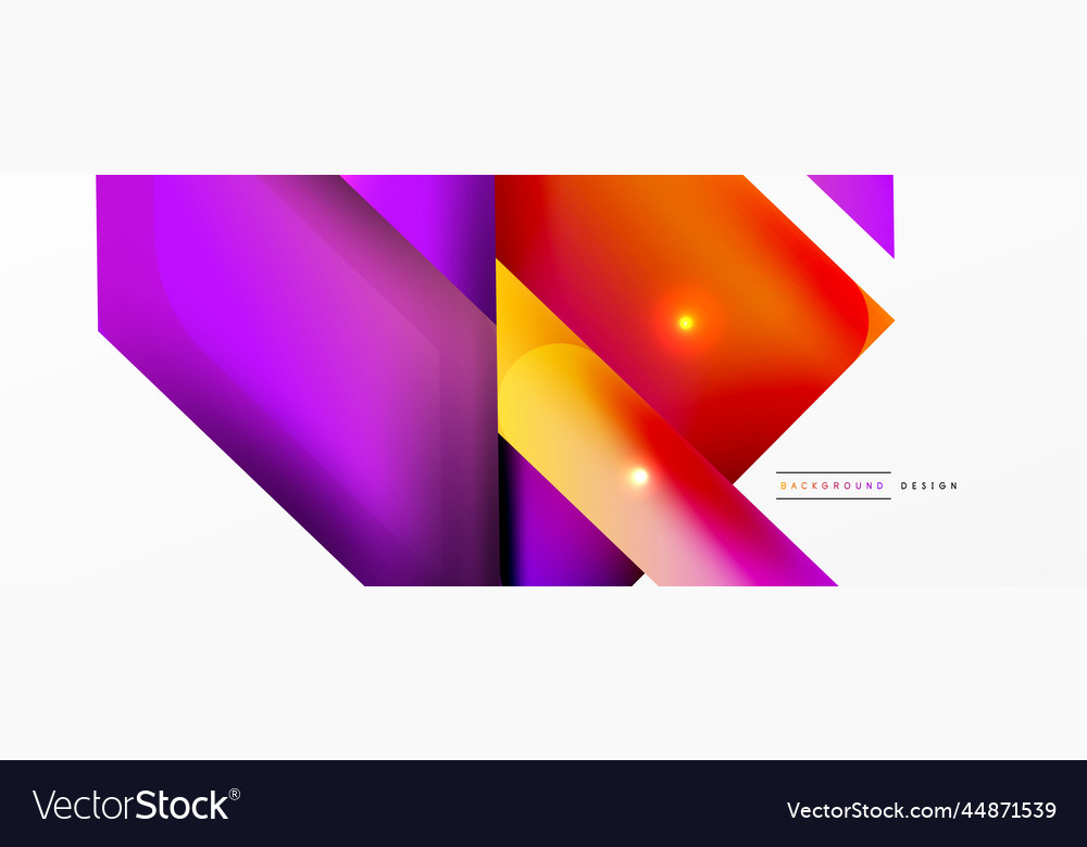 Abstract background simple color geometric shapes Vector Image