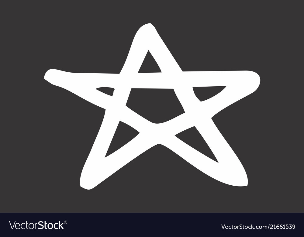 Five pointed star Royalty Free Vector Image - VectorStock