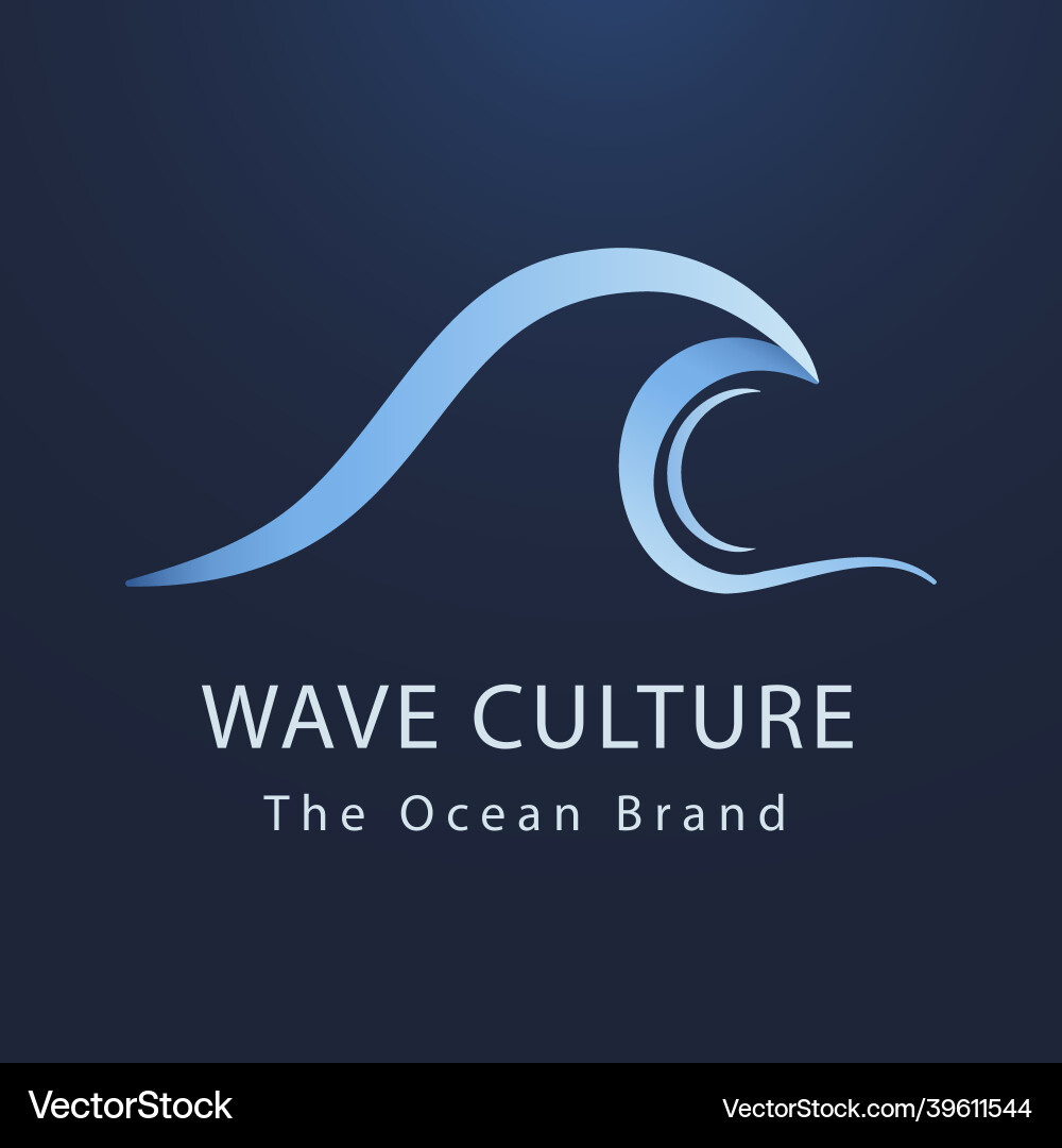 Environment business logo template blue modern Vector Image