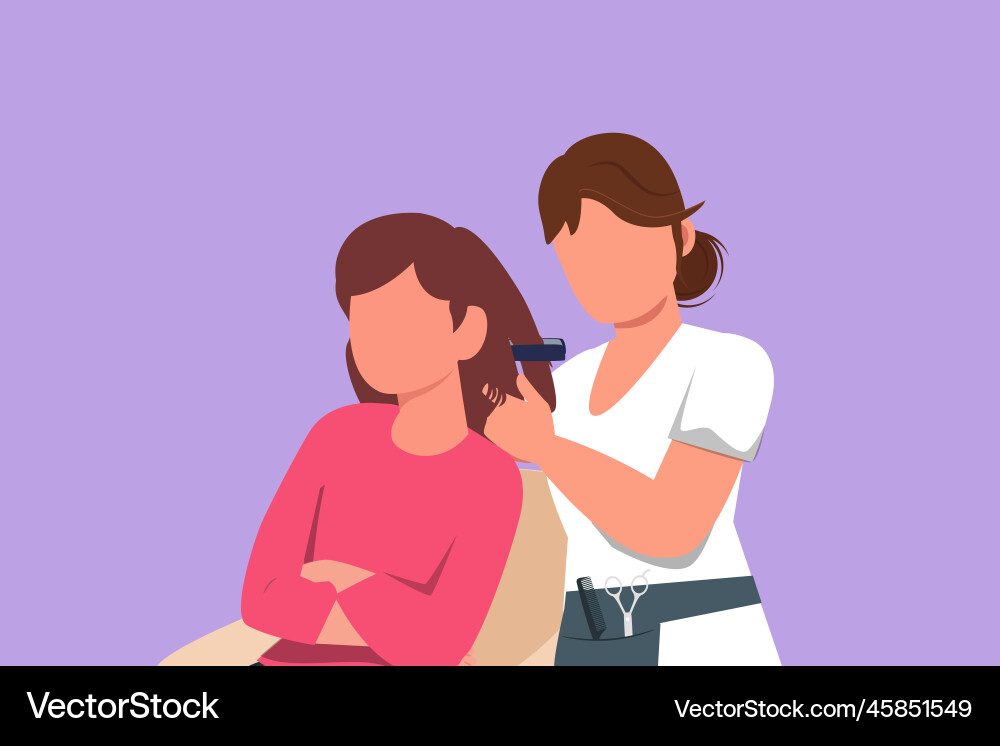 Character flat drawing going for change of style Vector Image