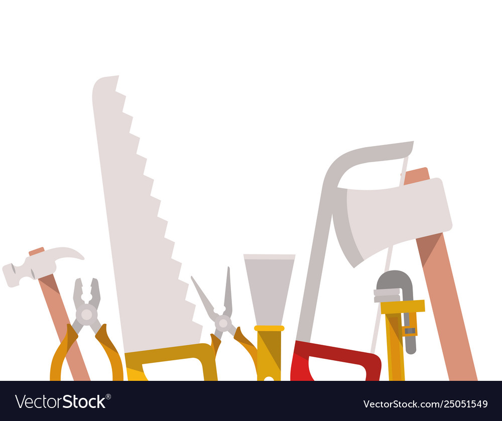 Construction tools pattern isolated icon Vector Image