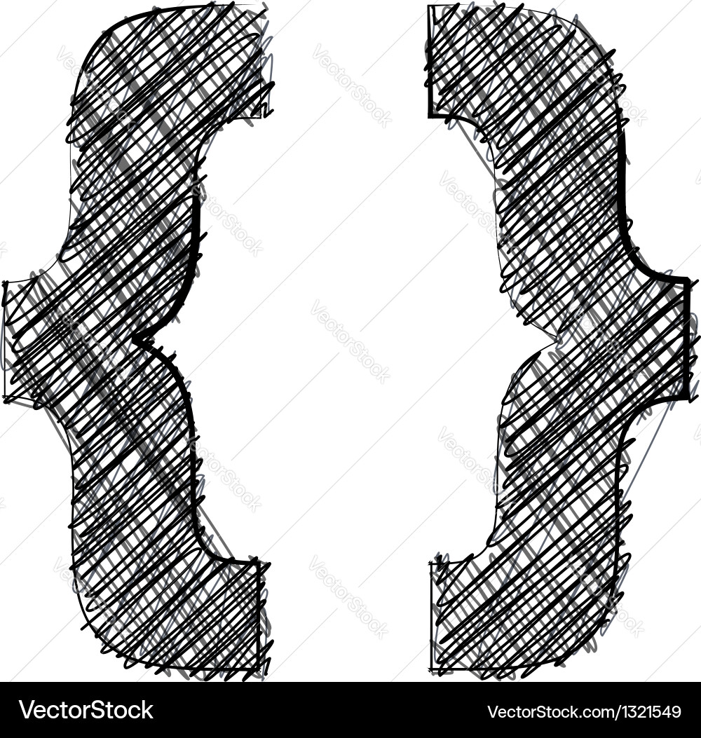 Hand drawn font Royalty Free Vector Image - VectorStock