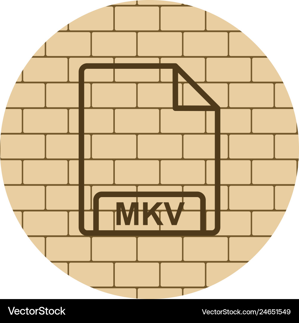 Mkv icon Royalty Free Vector Image - VectorStock