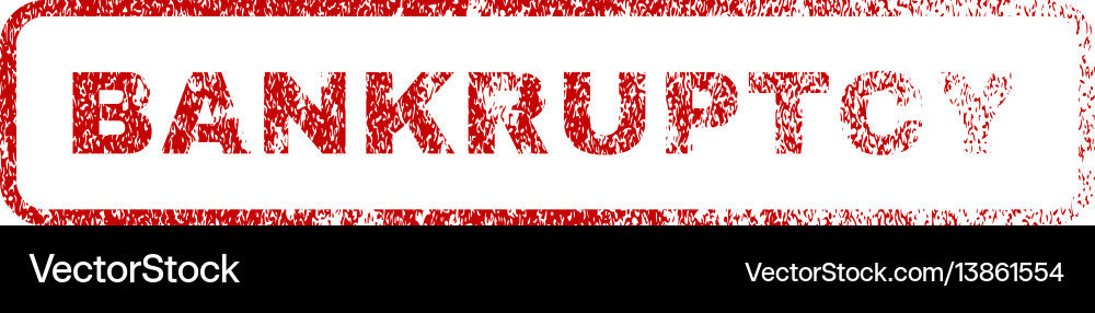 Bankruptcy rubber stamp Royalty Free Vector Image