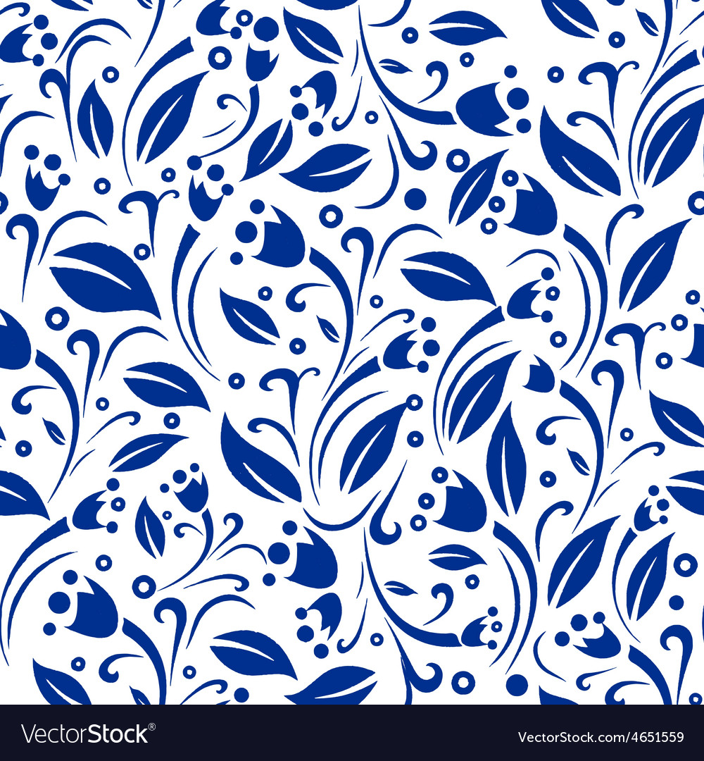 Floral seamless pattern Royalty Free Vector Image