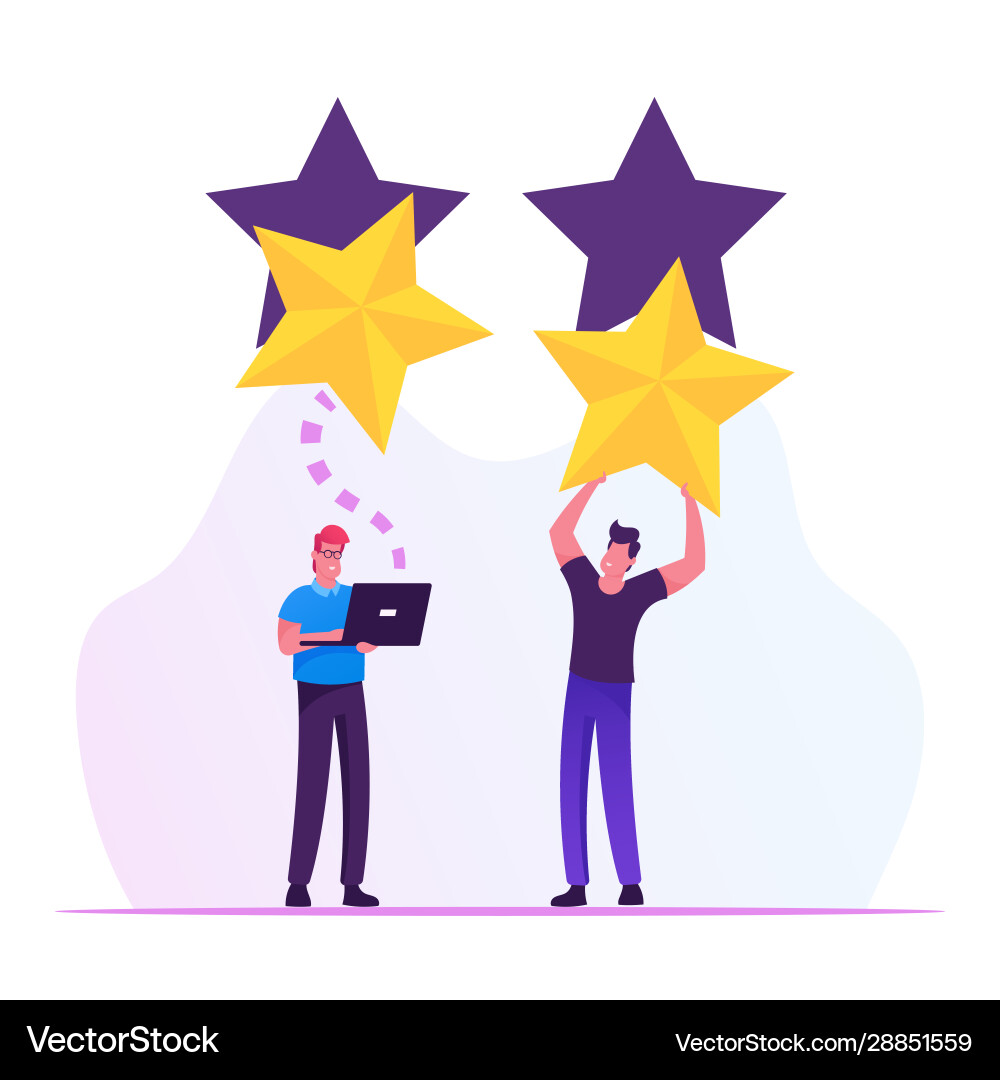 Ranking evaluation and classification concept Vector Image