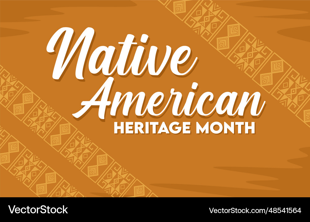 National native american heritage month Royalty Free Vector