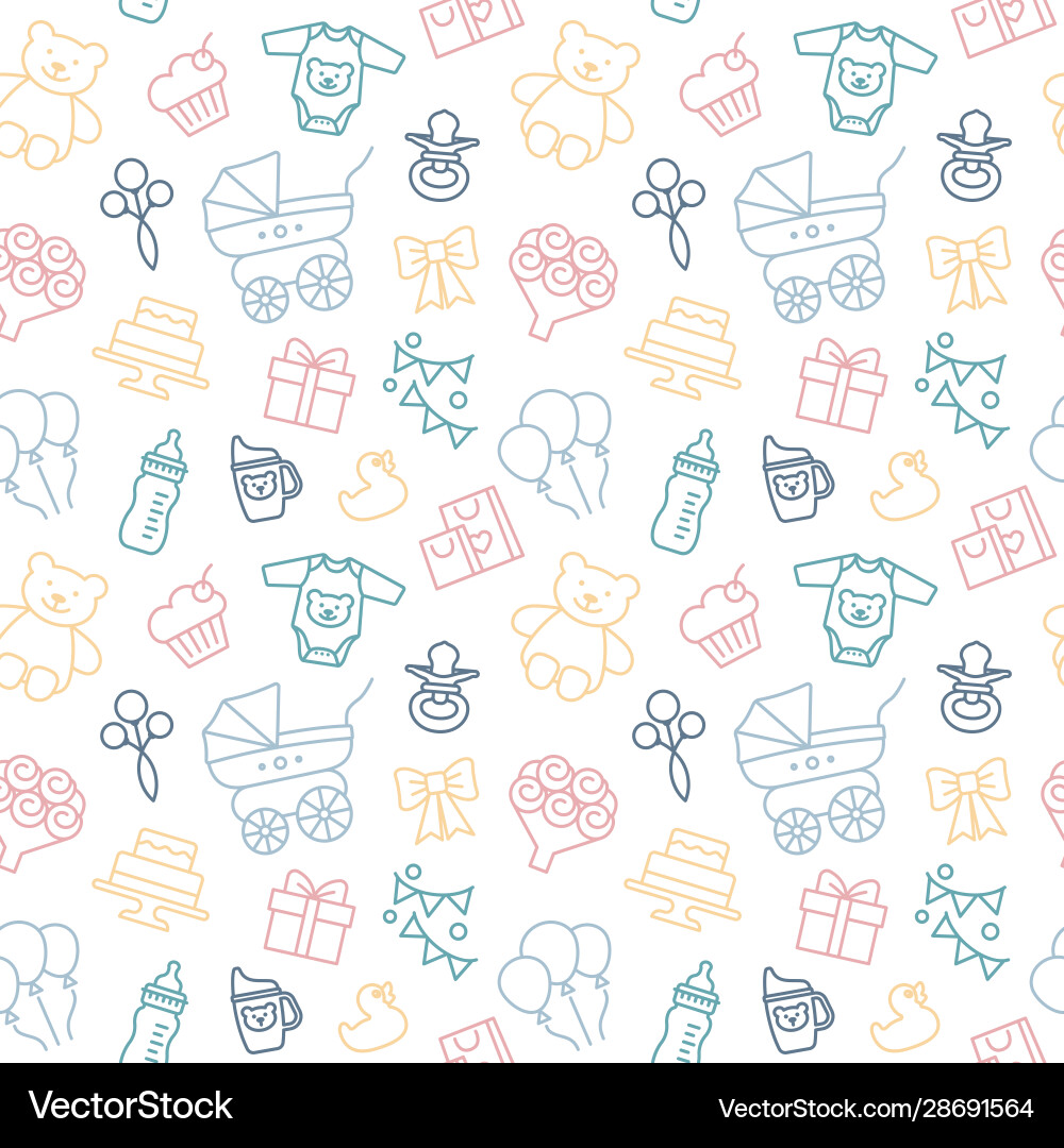 Seamless background on theme Royalty Free Vector Image