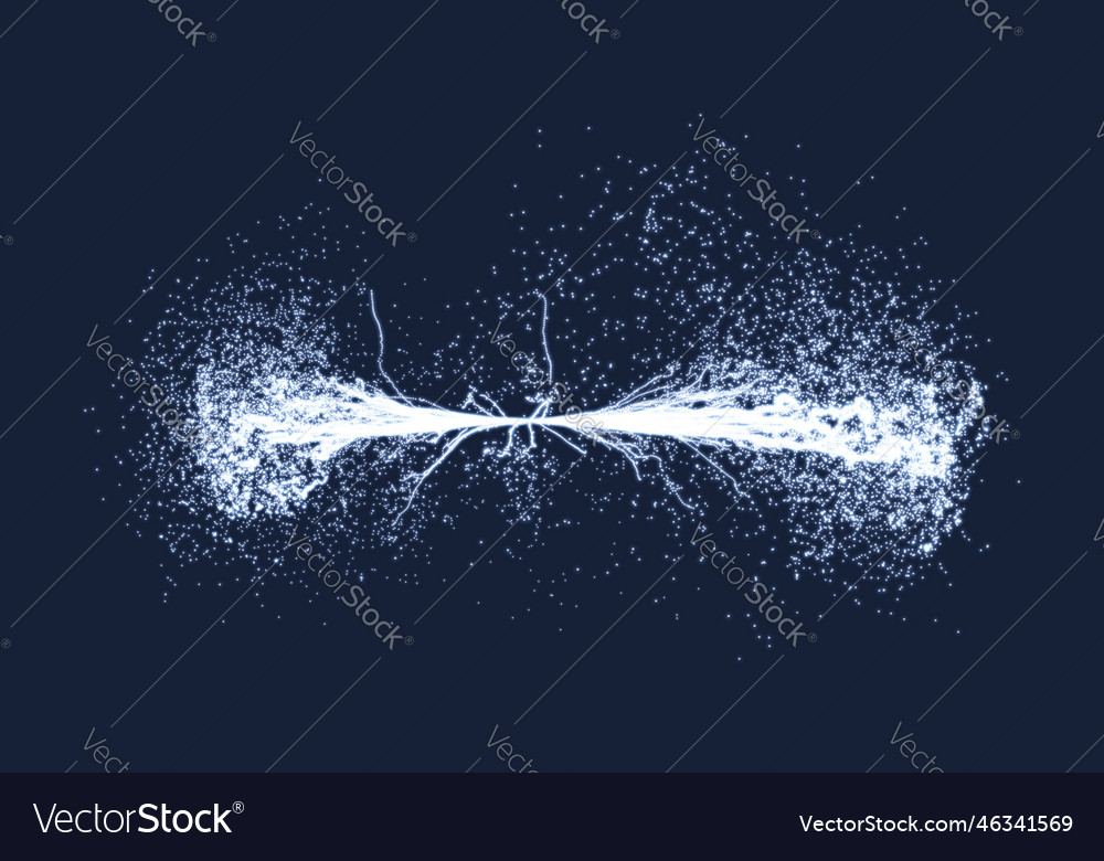 Electricity lighting effects array with dynamic Vector Image