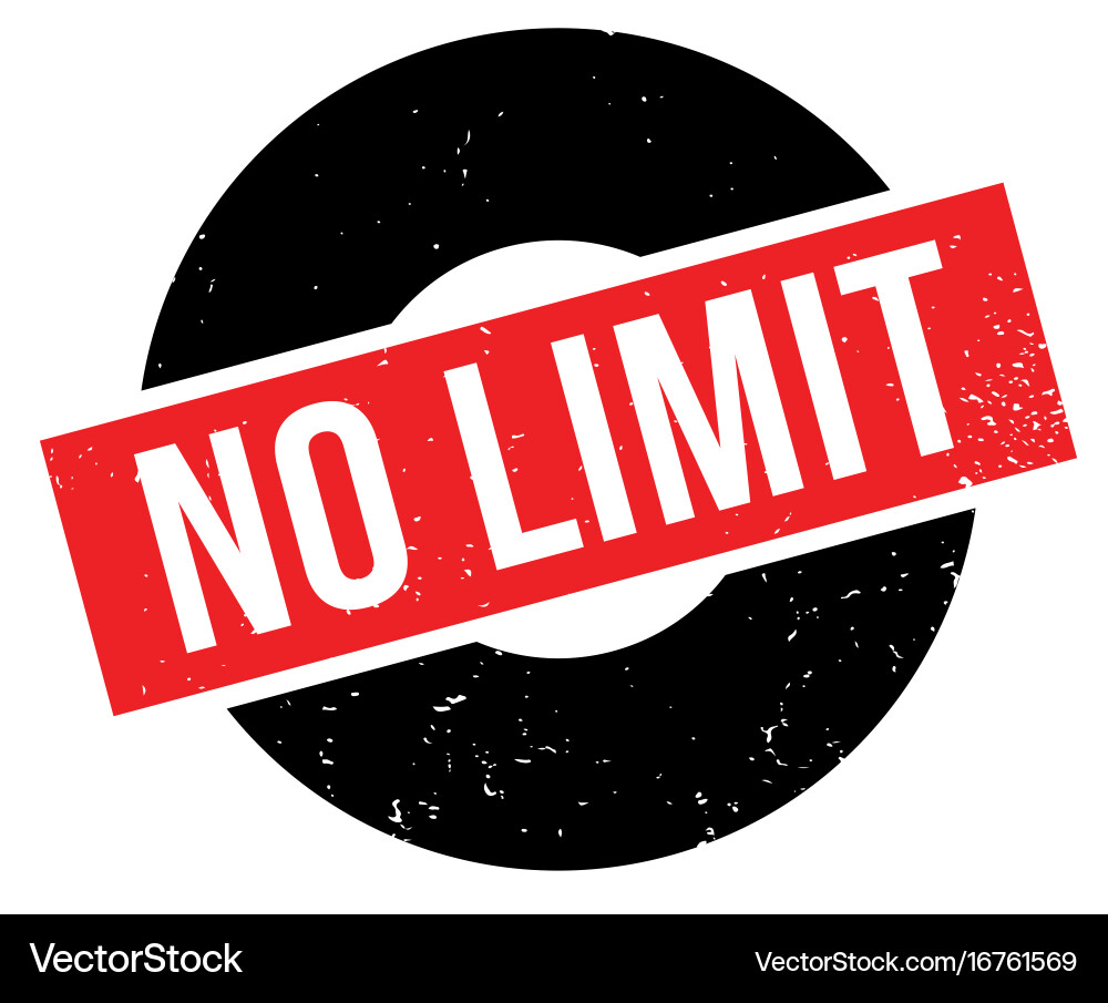 No limit rubber stamp Royalty Free Vector Image