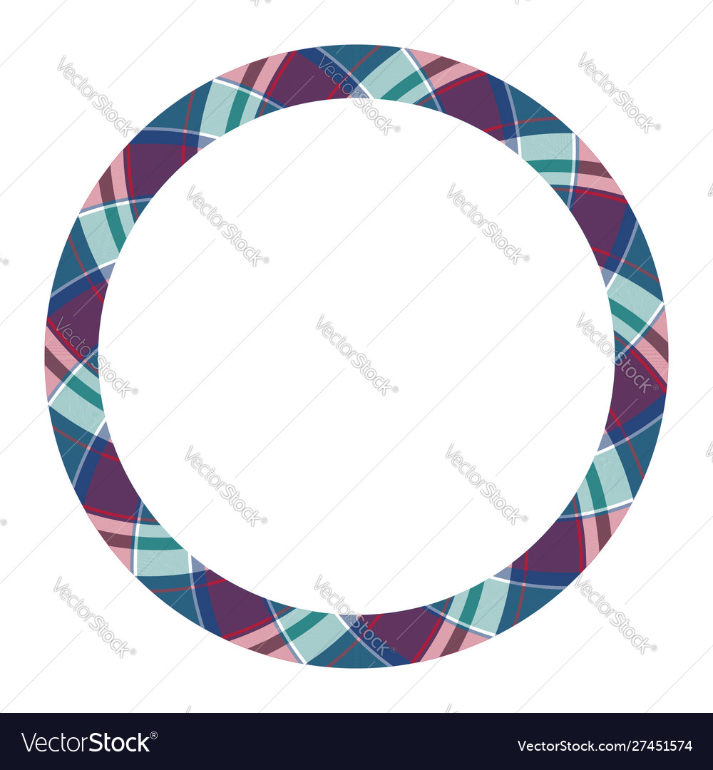 Circle borders and frames round border pattern Vector Image
