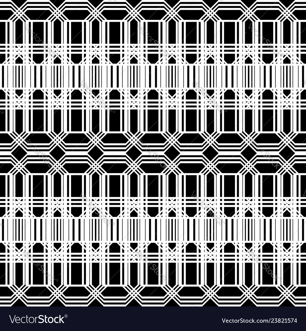 Design seamless monochrome geometric pattern Vector Image