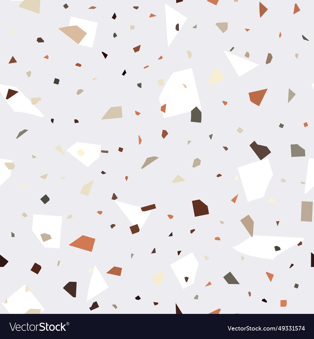 Seamless ceramic tile floor pattern terrazzo Vector Image