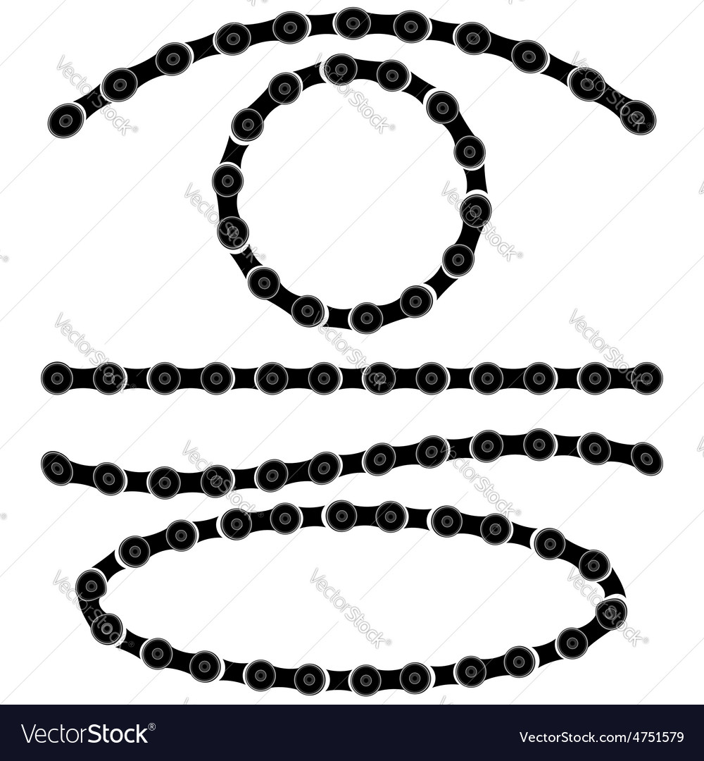 Chain frames Royalty Free Vector Image - VectorStock