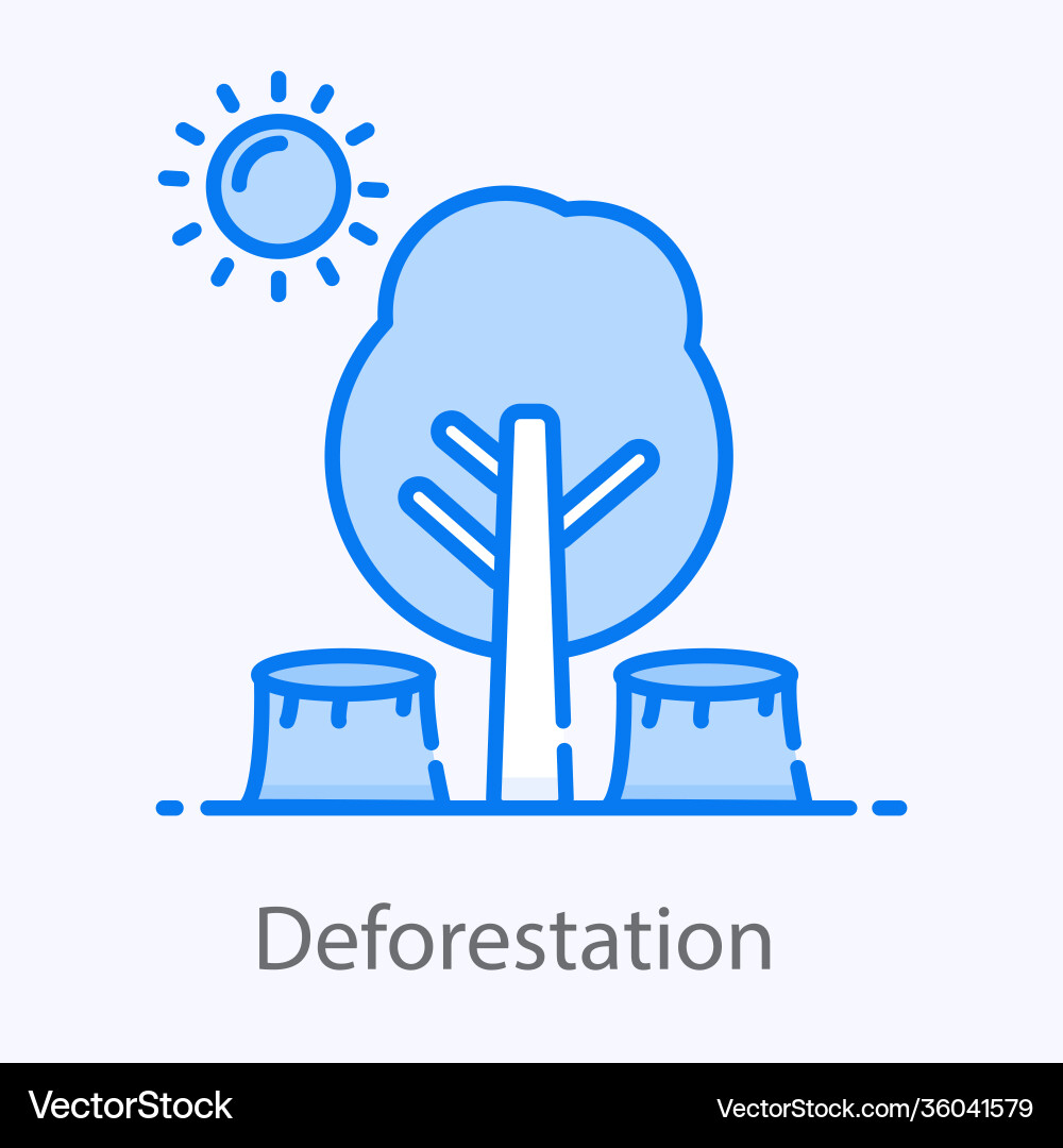 Deforestation Royalty Free Vector Image - VectorStock