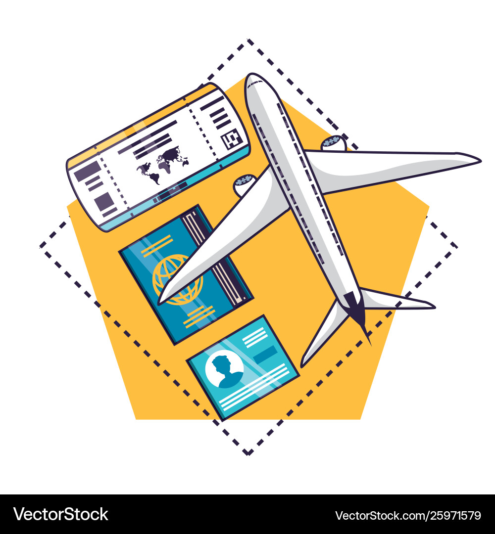 Isolated travel icon set design Royalty Free Vector Image