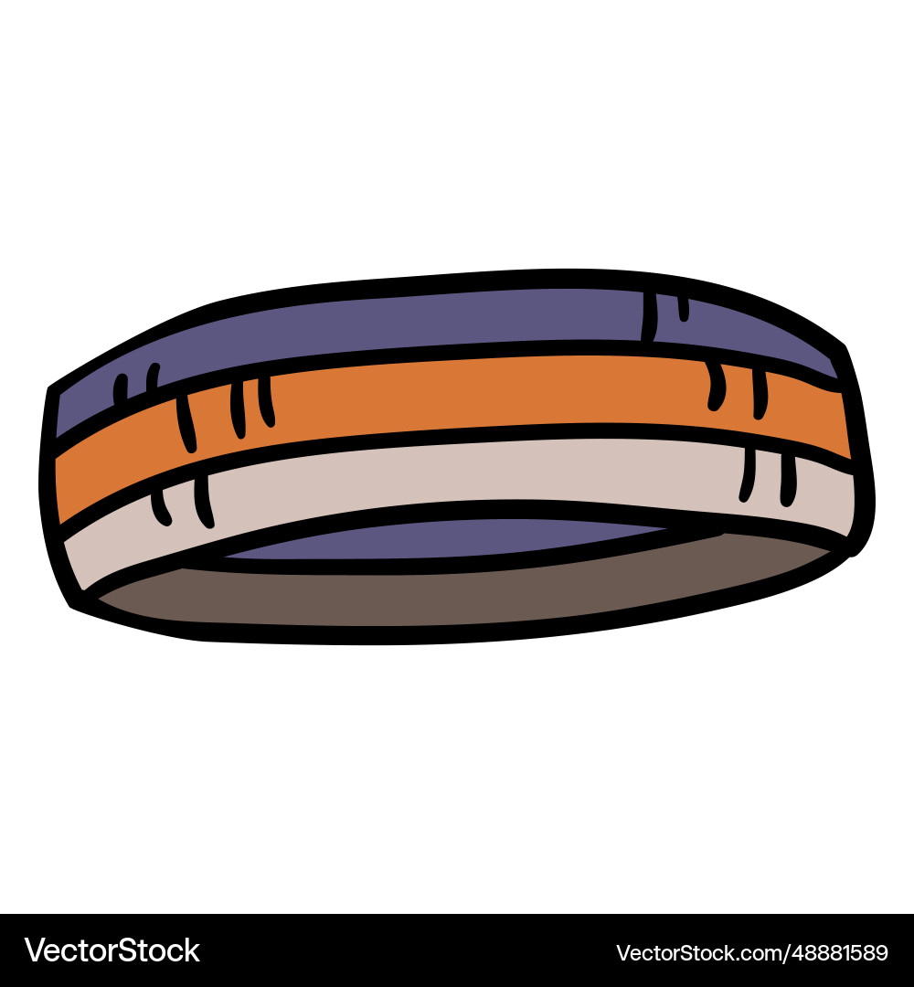 Headband basketball hand drawn Royalty Free Vector Image