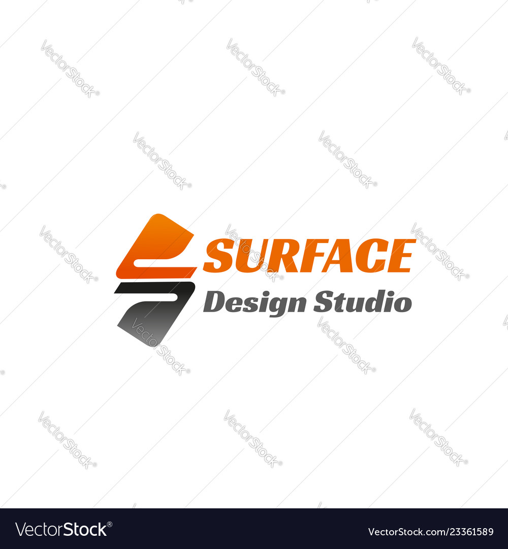 Surface design studio icon Royalty Free Vector Image