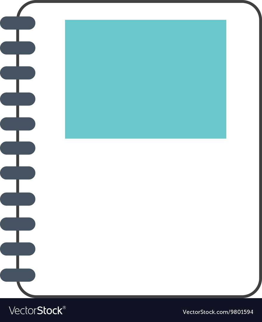 Wired notebook icon Royalty Free Vector Image - VectorStock