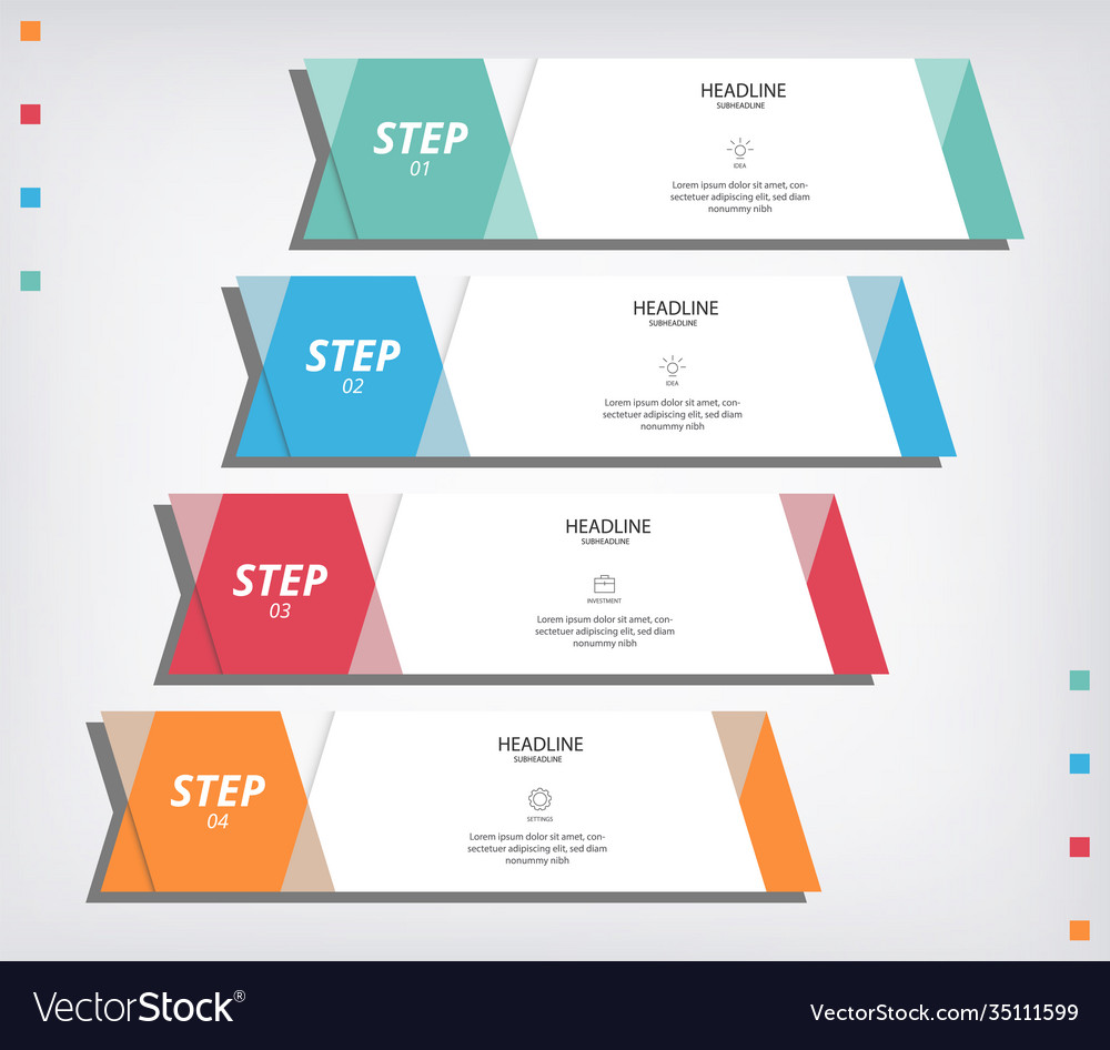 Infographic modern abstract simple Royalty Free Vector Image