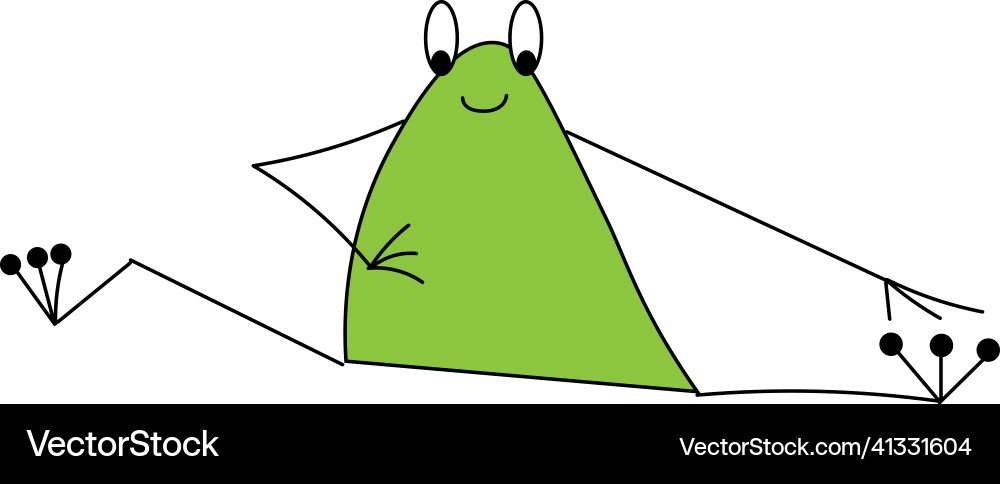 Happy stick figure Royalty Free Vector Image - VectorStock