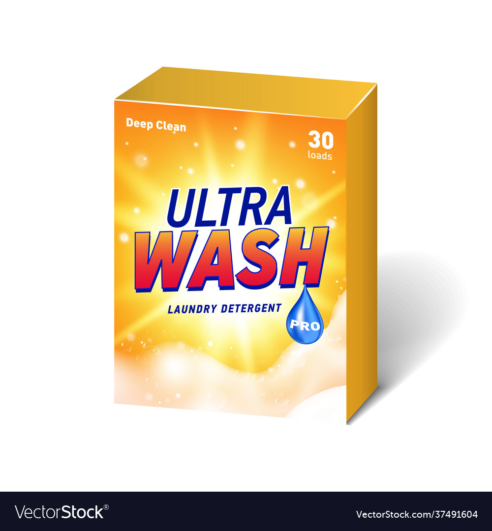 Realistic mock up container for detergent Vector Image