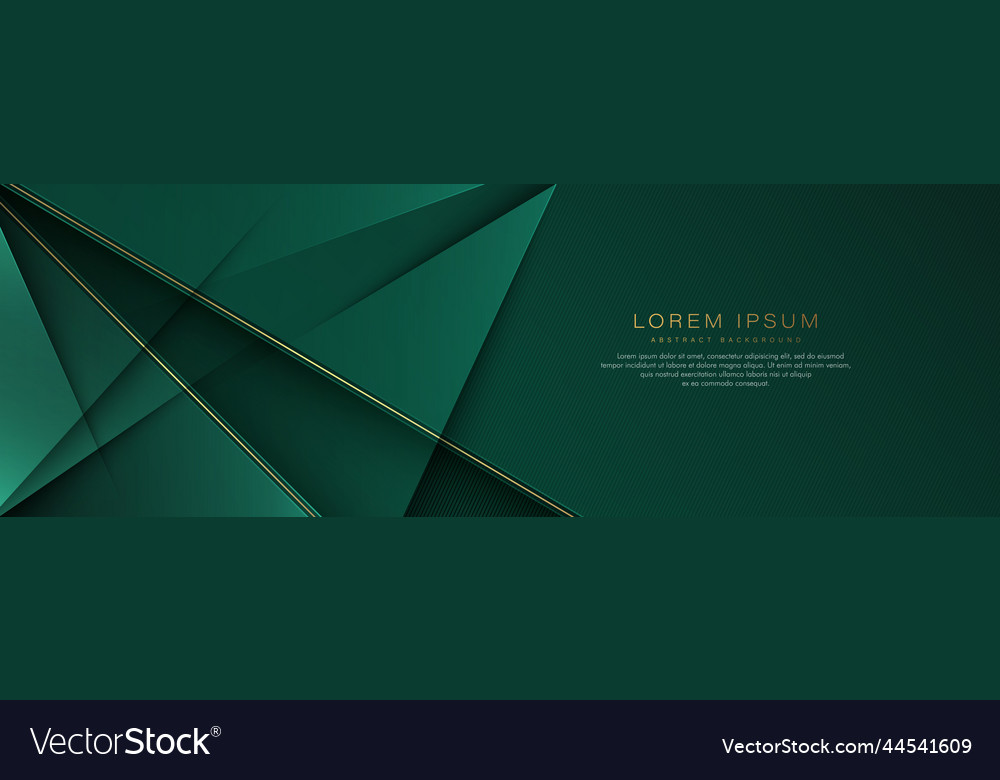 Abstract elegant green geometric triangle Vector Image
