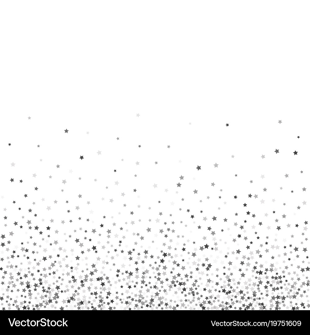 Abstract pattern of random falling stars Vector Image