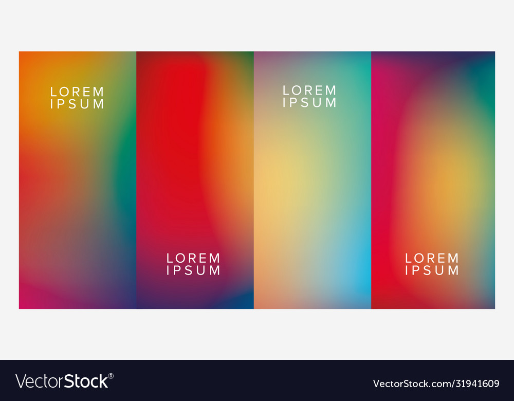 Colorful gradient backgrounds frames with place Vector Image