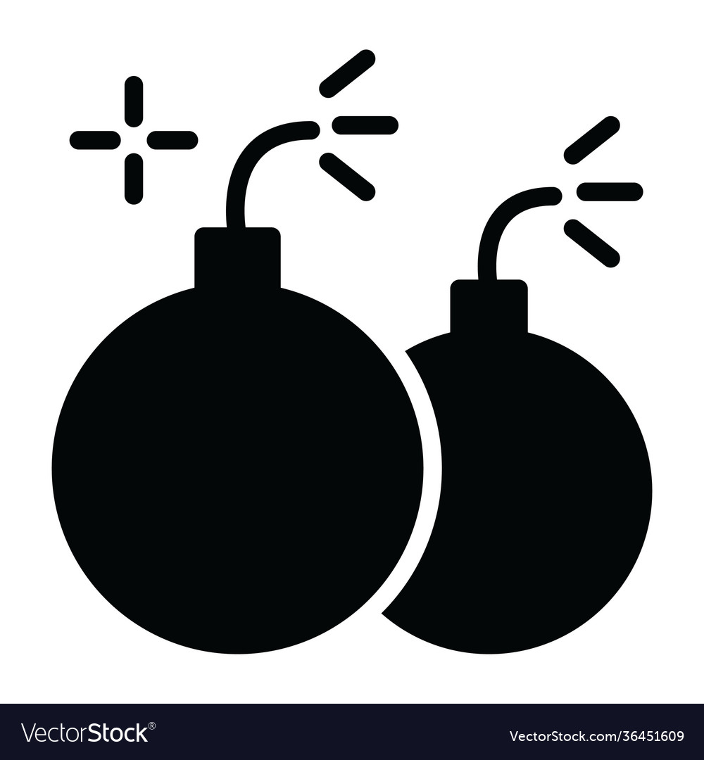 Explosive bomb Royalty Free Vector Image - VectorStock