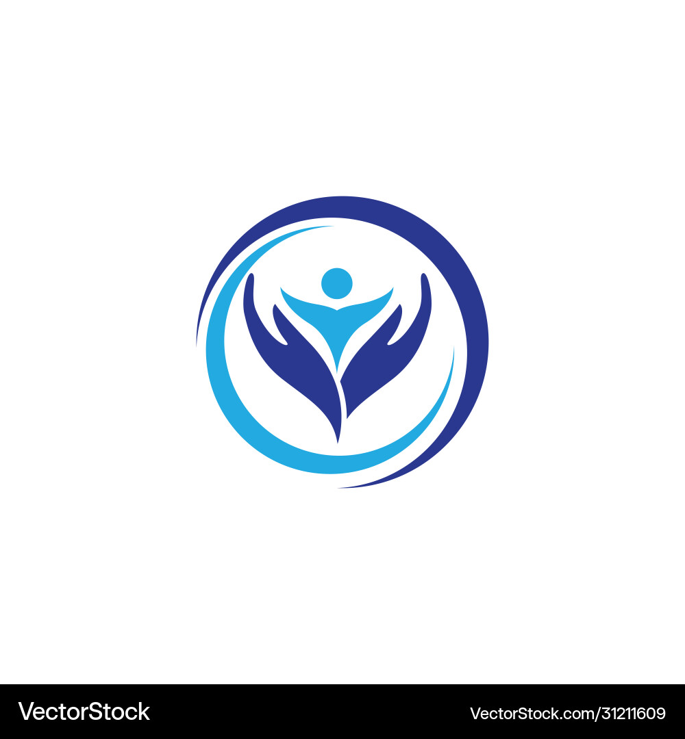 Hand care logo template icon business Royalty Free Vector
