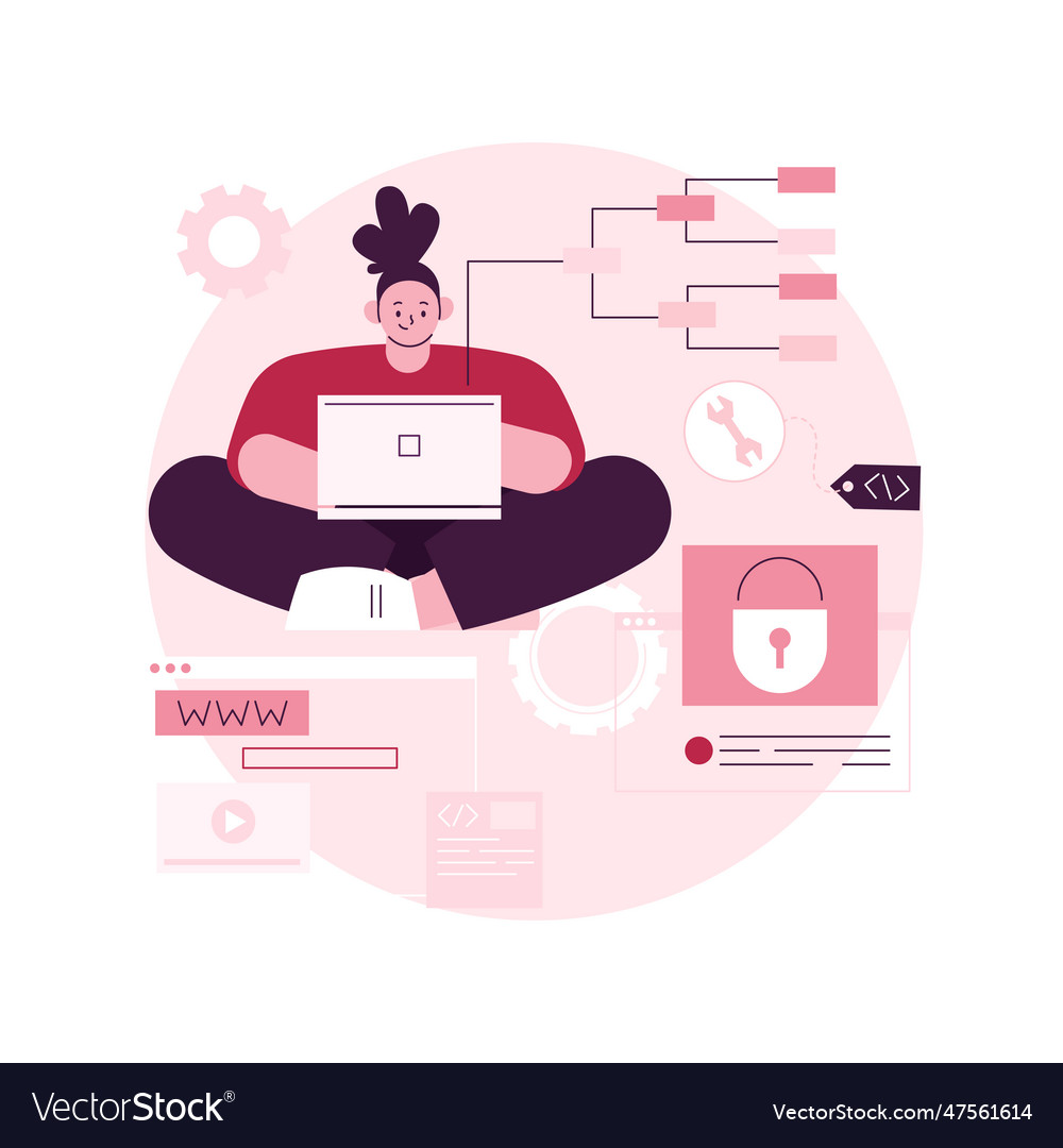 Back End Development Abstract Concept Royalty Free Vector