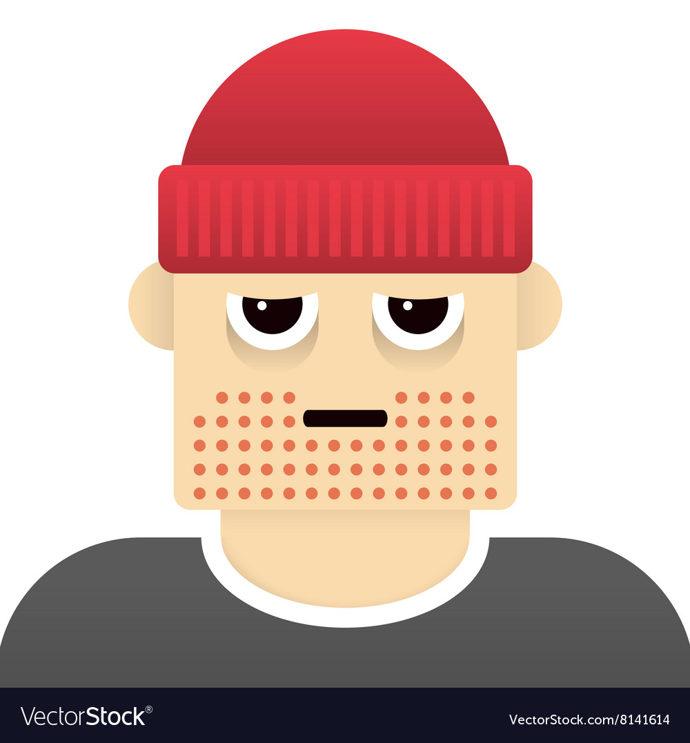 Grumpy guy Royalty Free Vector Image - VectorStock