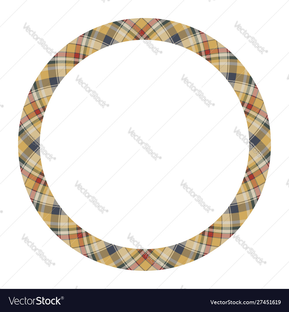 Circle borders and frames round border pattern Vector Image
