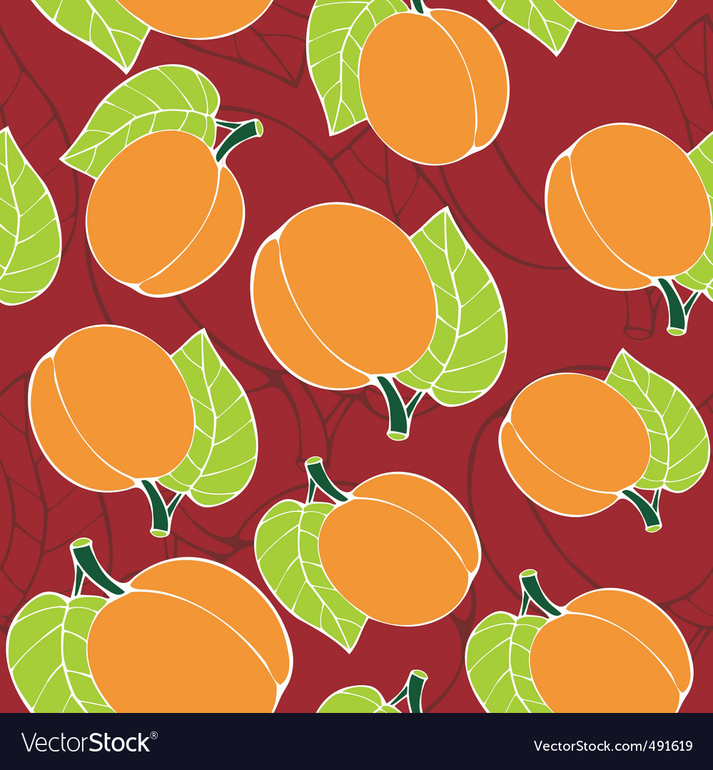 Peach pattern Royalty Free Vector Image - VectorStock