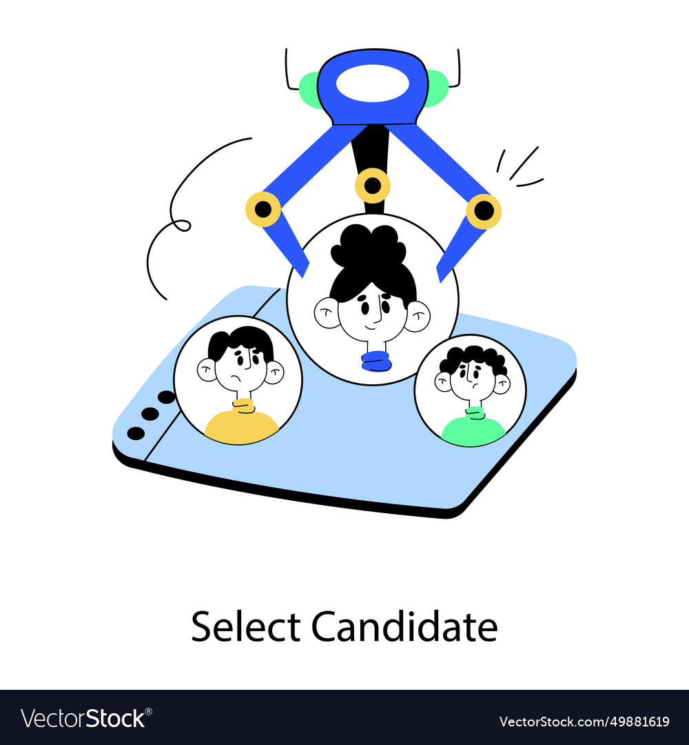 Select candidate Royalty Free Vector Image - VectorStock