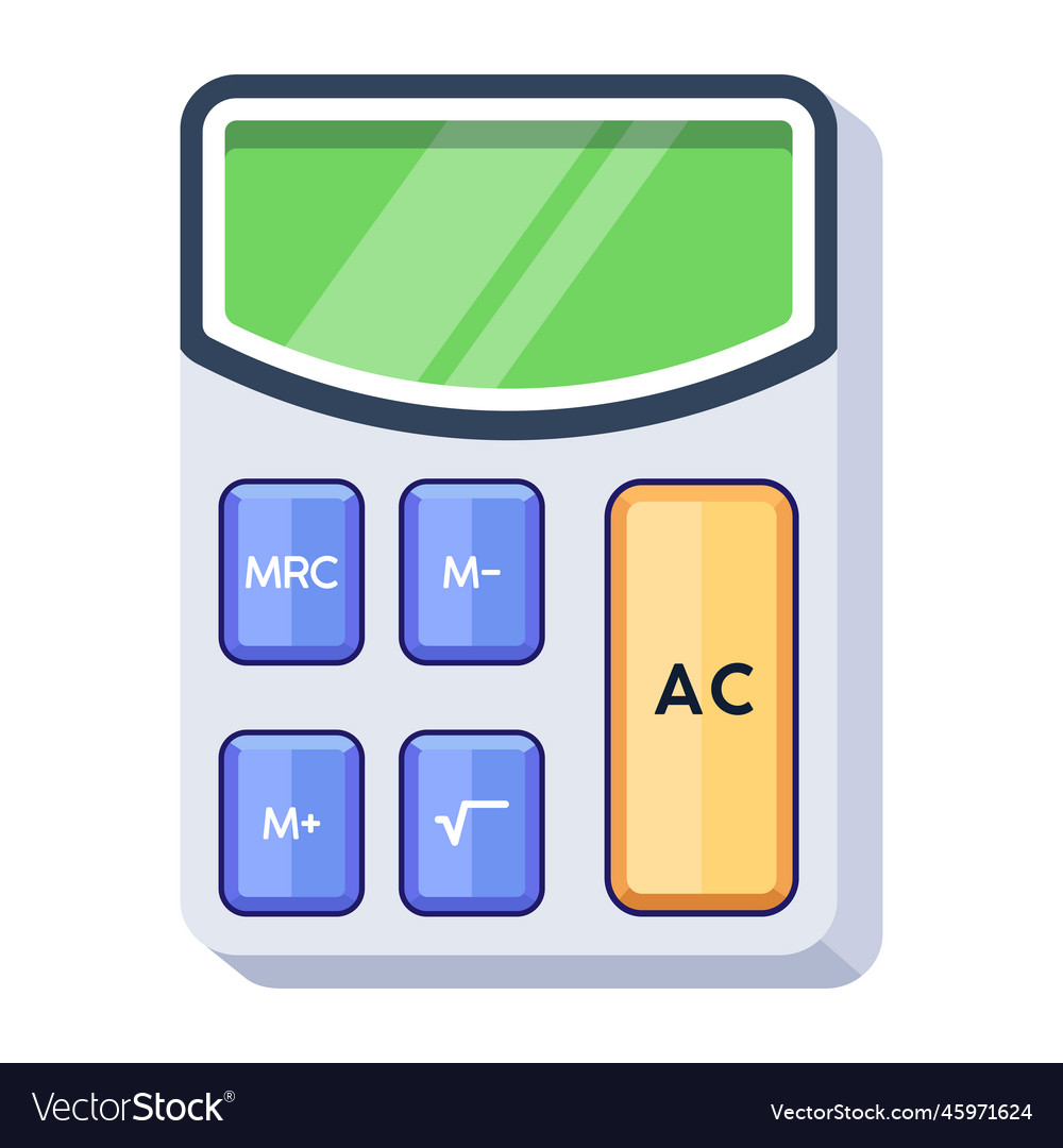 Adding machine Royalty Free Vector Image - VectorStock