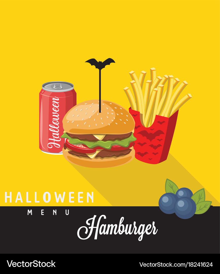 Fried chicken halloween Royalty Free Vector Image