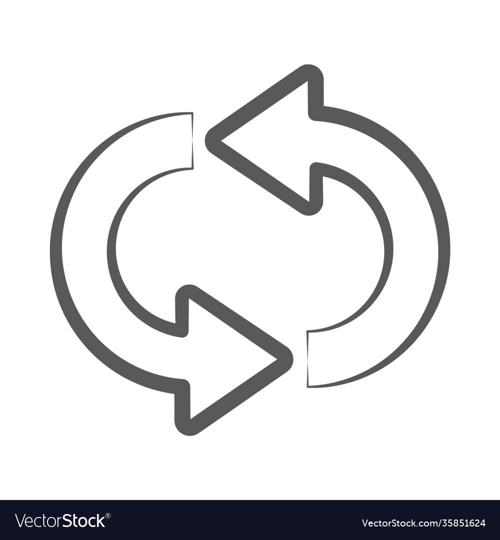 Syncing arrows Royalty Free Vector Image - VectorStock