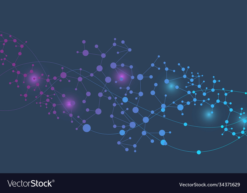 Big data visualization background modern Vector Image
