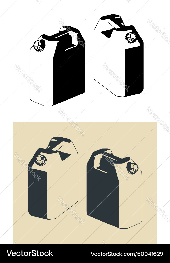 Medium volume canister Royalty Free Vector Image