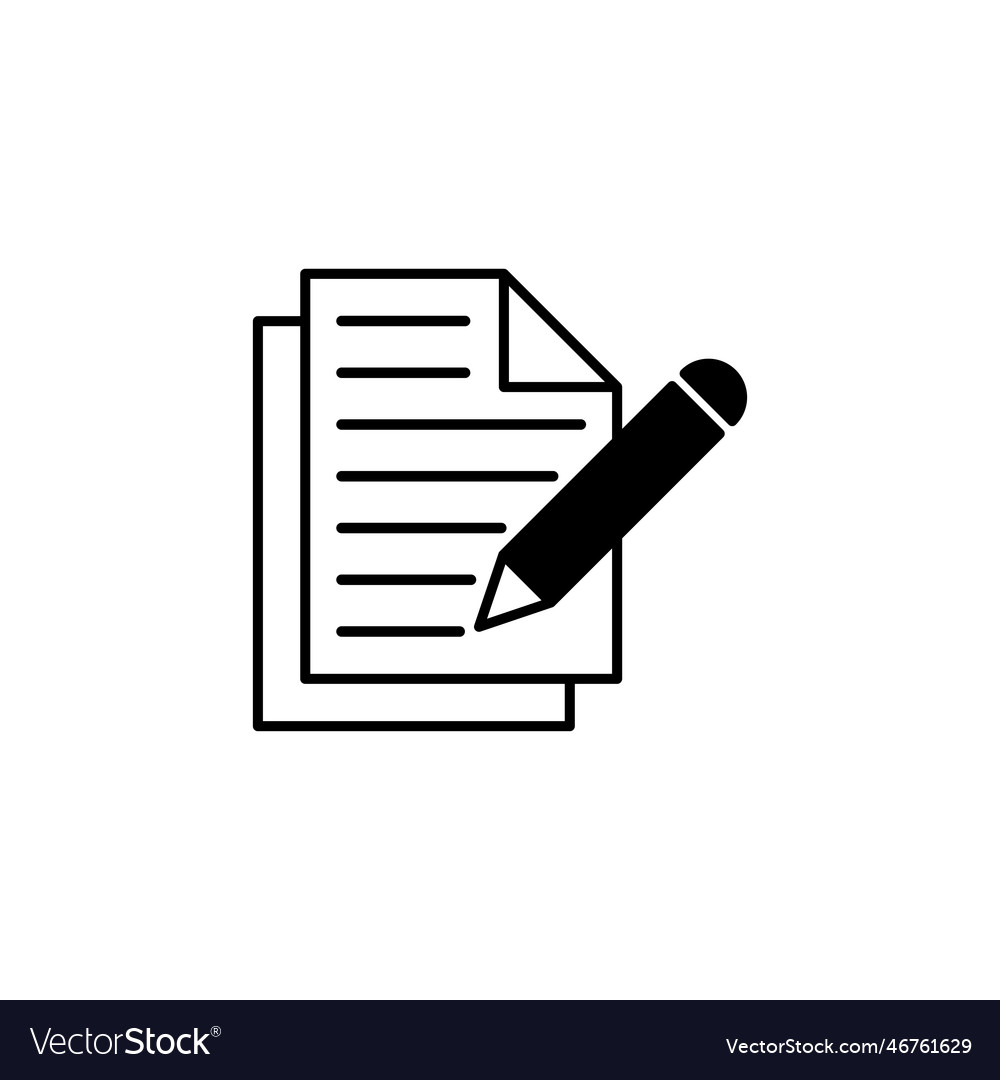 Note icon notepad icon Royalty Free Vector Image