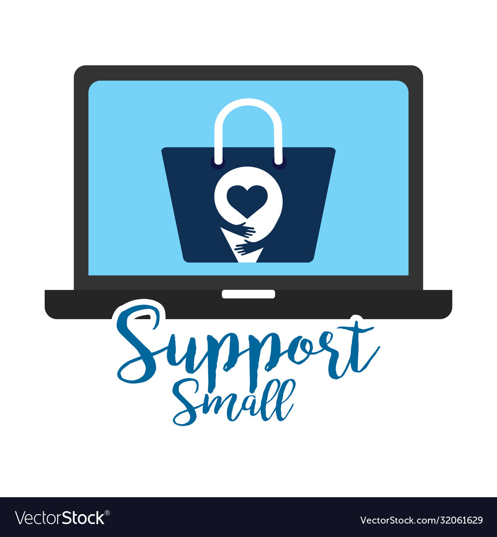 Support small poster Royalty Free Vector Image