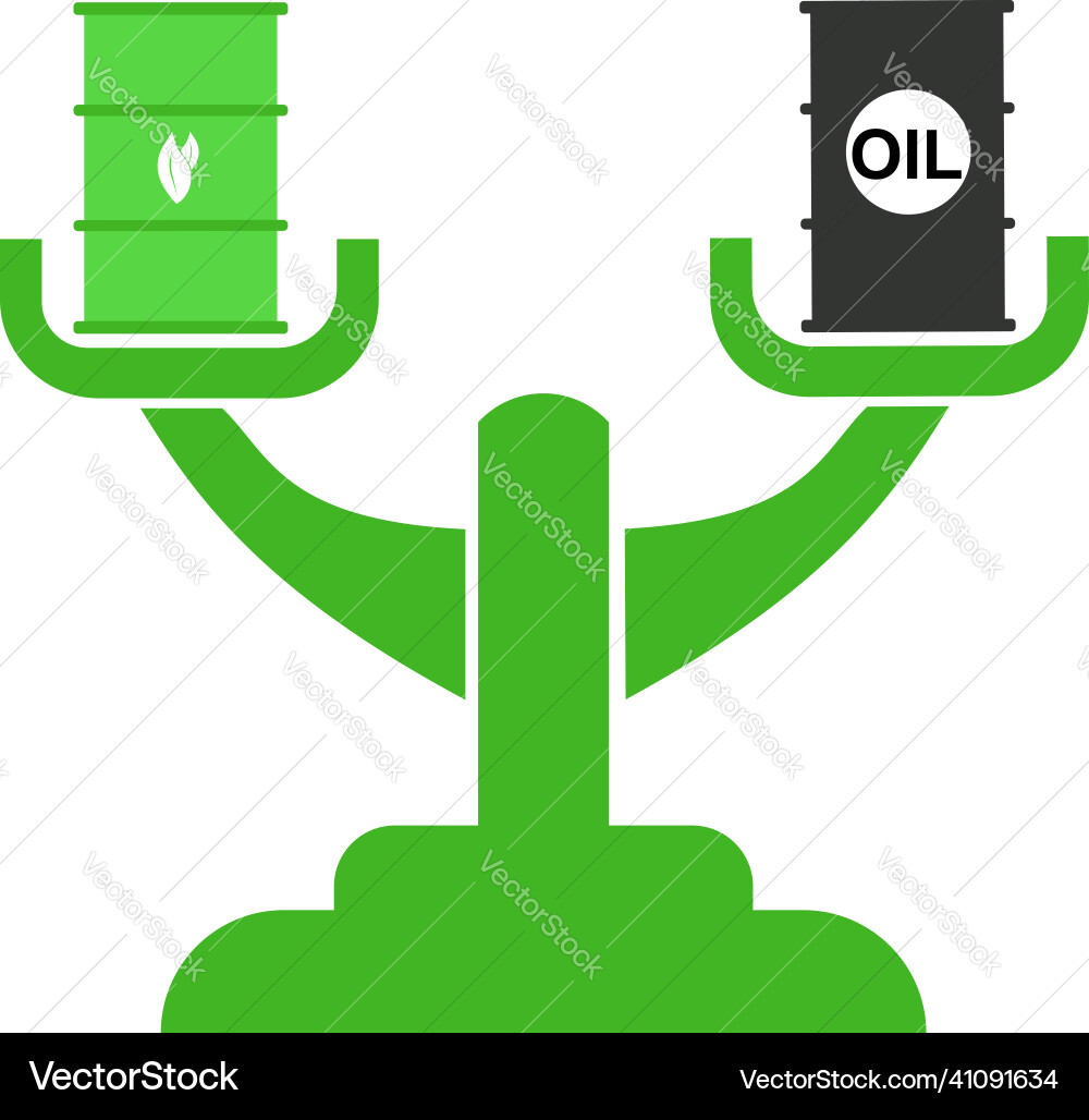 Oil and environmentally friendly fuel Royalty Free Vector